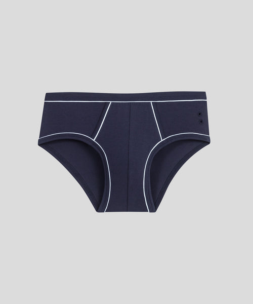 Y-Front Briefs w. Piping: Navy | Ron Dorff