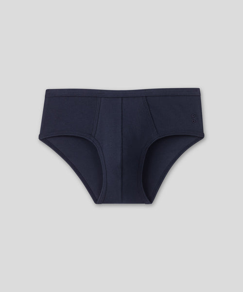 Army Ribbed Y-Front Briefs: Navy | Ron Dorff