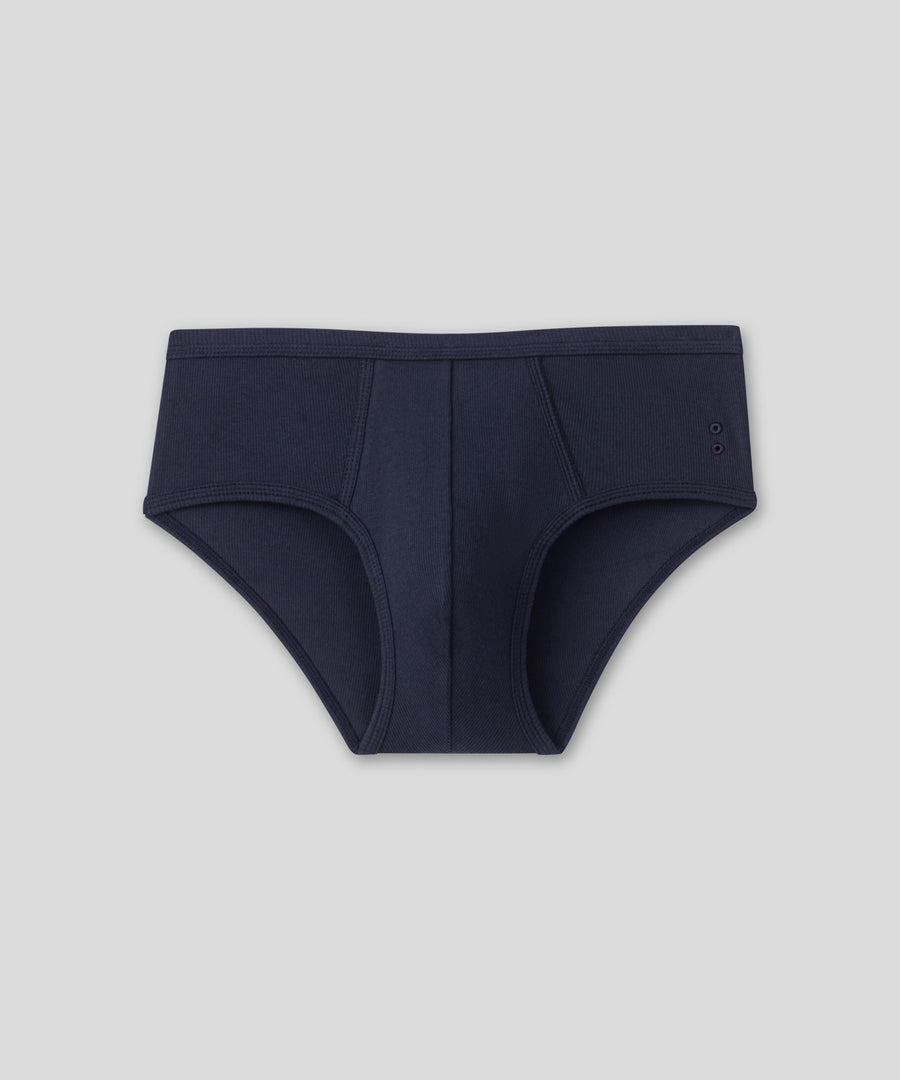 Army Ribbed Y-Front Briefs: Navy | Ron Dorff