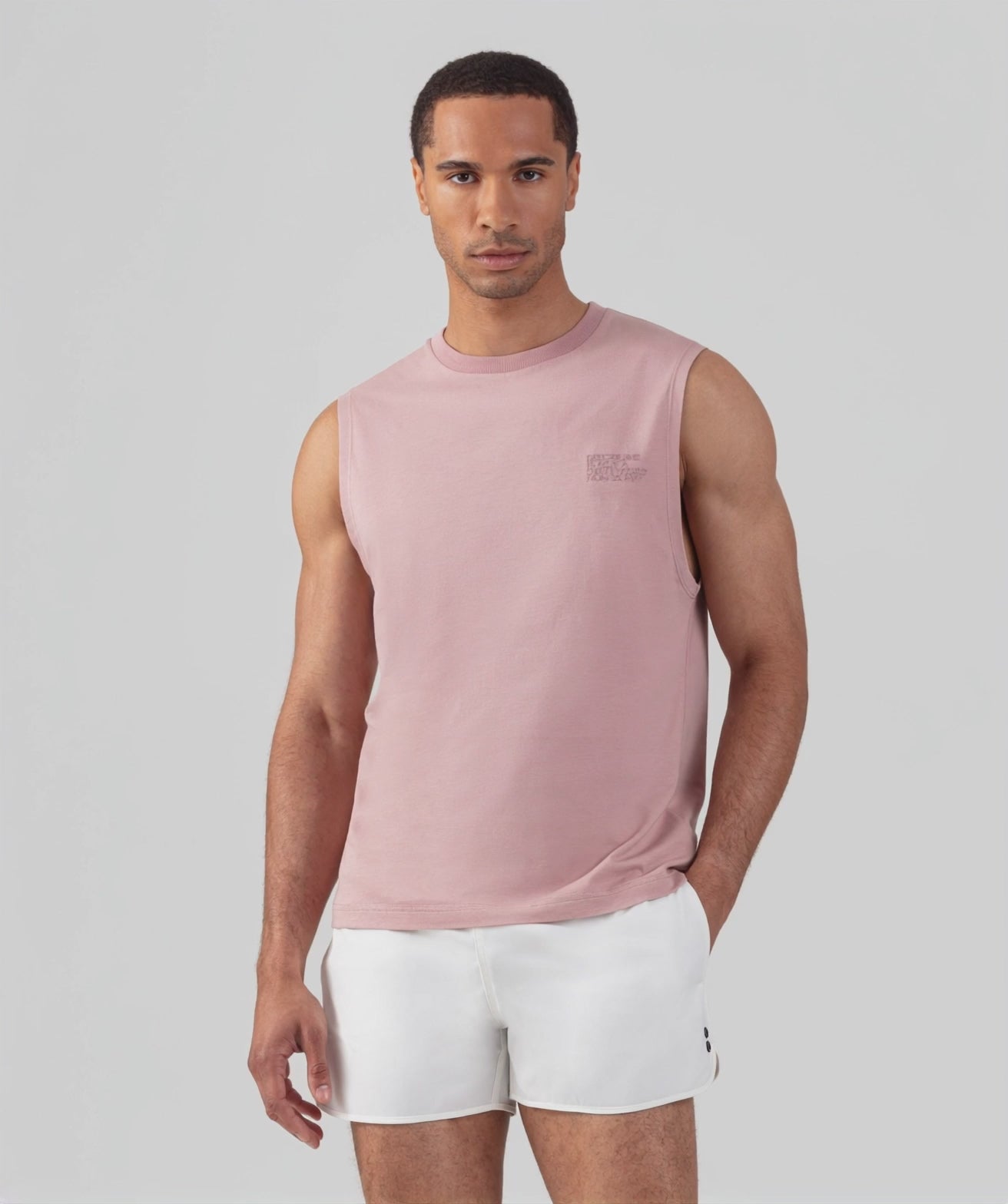 Sleeveless T-Shirt “DISCIPLINE” Small Print WR | Ron Dorff