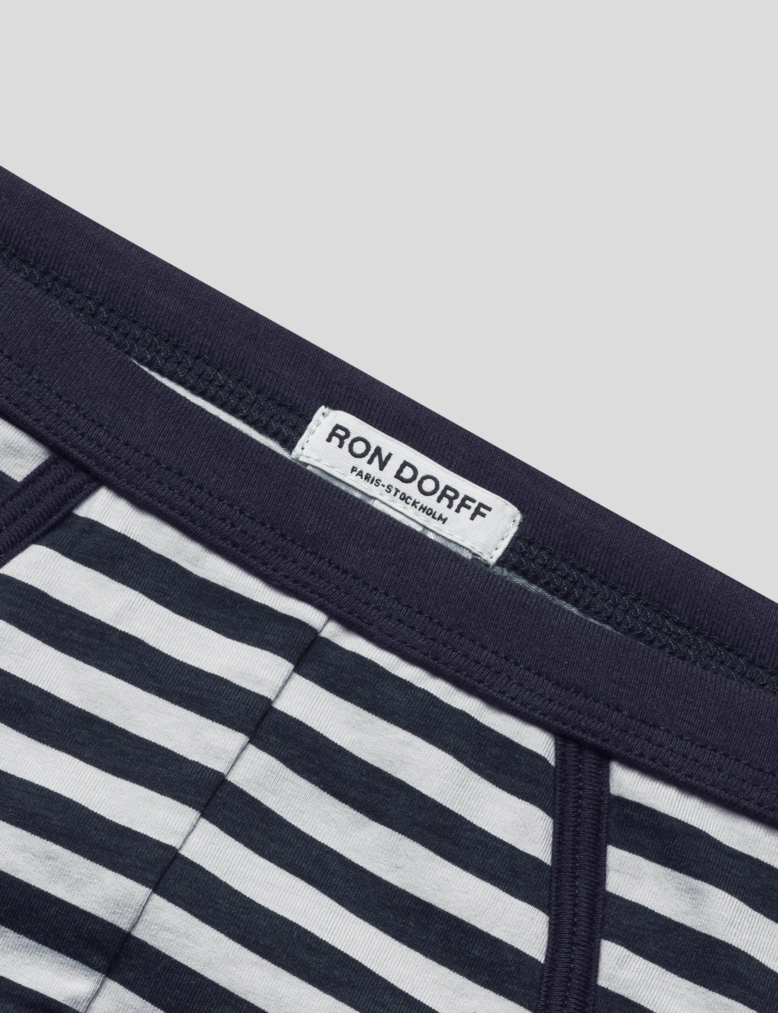Y-Front Briefs: Navy/White | Ron Dorff